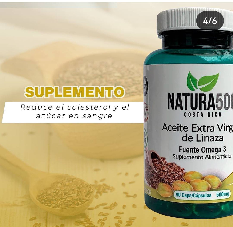 Cápsulas de Aceite Extra Virgen de linaza Natura 506 – Spot Saludable